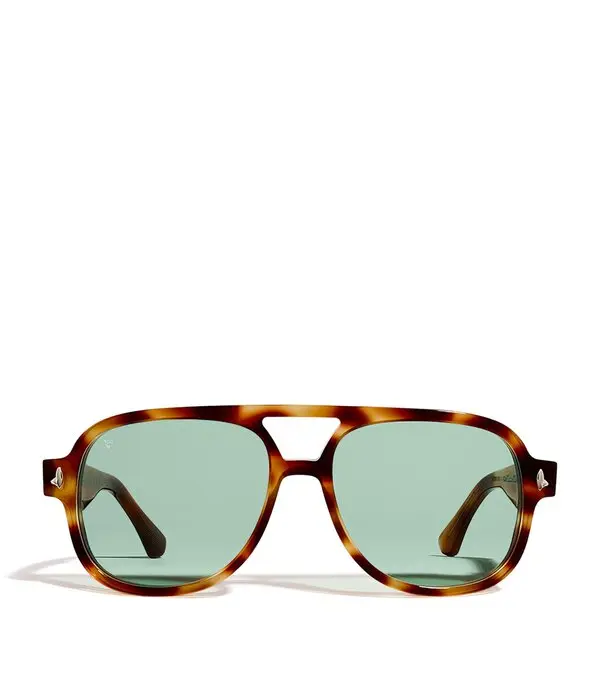 SESTINI Leopard Undici Sunglasses - Black