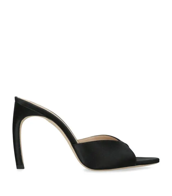Victoria Beckham Satin Harlow Heeled Mules 100