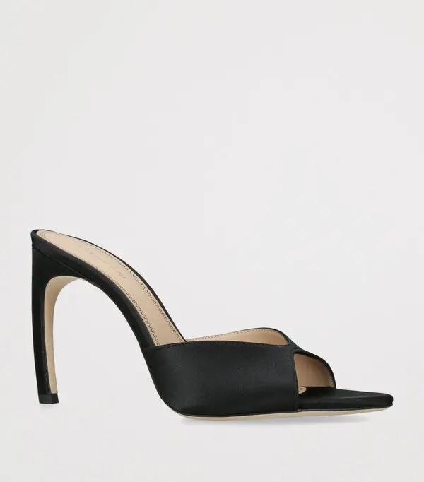 Victoria Beckham Satin Harlow Heeled Mules 100