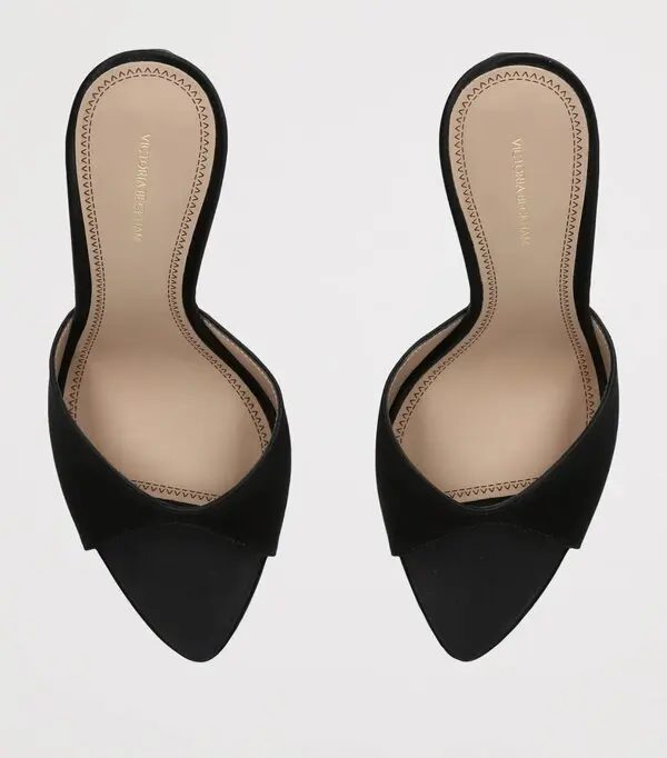 Victoria Beckham Harlow Heeled Mules 100 - Black
