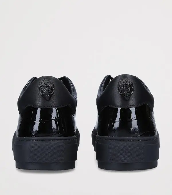Kurt Geiger Croc-embossed Leather Laney Sneakers