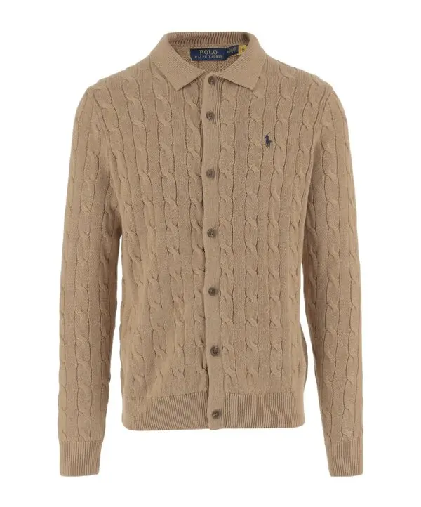 Polo Ralph Lauren Logo Embroidered Buttoned Cardigan