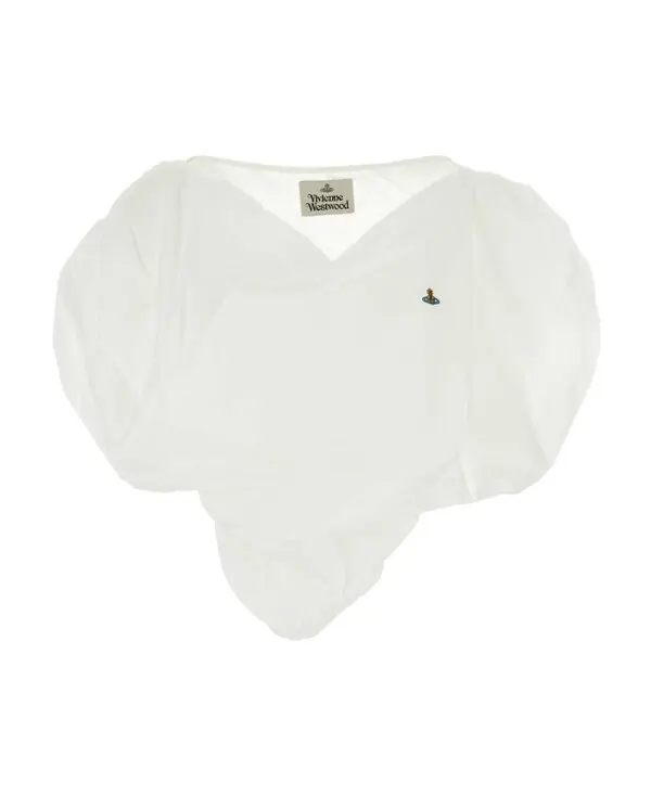 VIVIENNE WESTWOOD Puff-sleeved Asymmetric Blouse - White