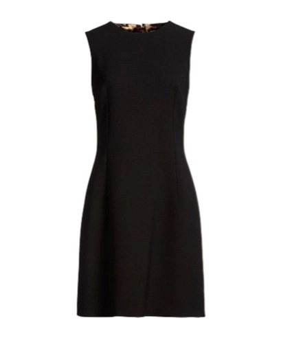 Dolce & Gabbana Sleeveless Crewneck Crepe Bodycon Dress