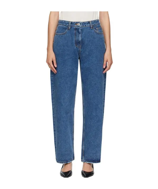 COOR Loose-fitting Washed Jeans - Indigo