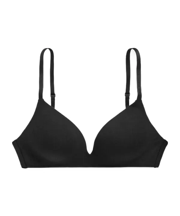 Ralph Lauren Deep V-neck Bra - Black