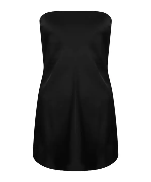 Norma Kamali Strapless Mini Dress - Black