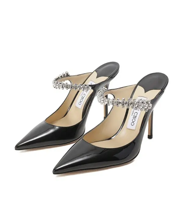 JIMMY CHOO Crystal Strapped High Heels