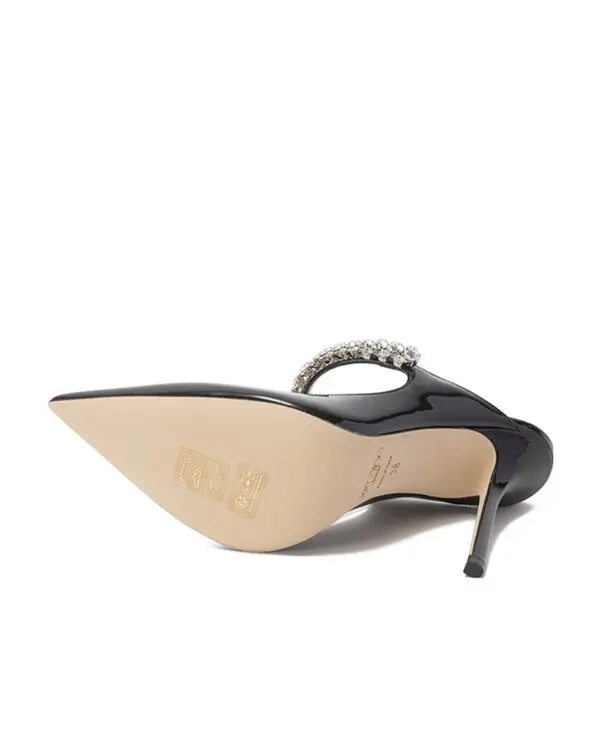 JIMMY CHOO Crystal Strapped High Heels