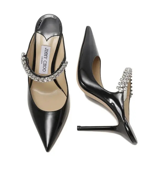 JIMMY CHOO Crystal Strapped High Heels