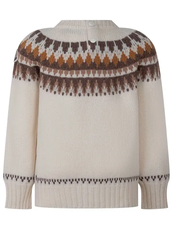 Moncler Long-sleeved Pullover With Geometric Motif