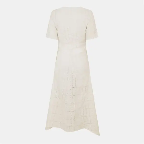 GANNI Broderie Anglaise Midi Dress
