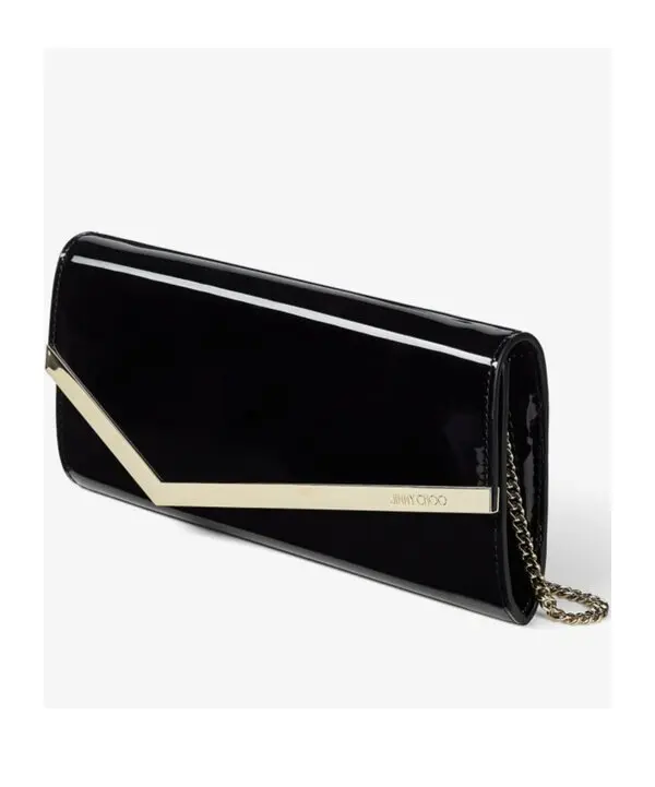 JIMMY CHOO Emmie Clutch - Black