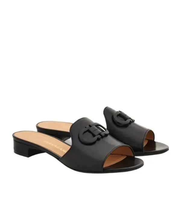 FERRAGAMO Gancini Ornament Slides