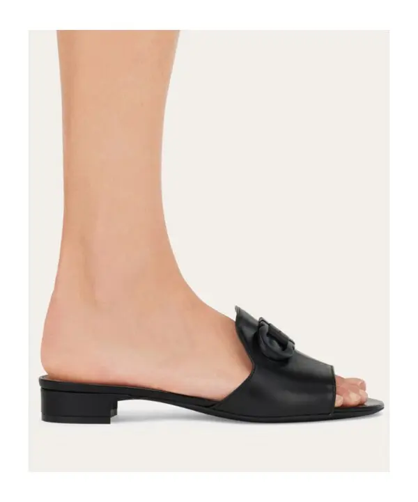 FERRAGAMO Gancini Ornament Slides