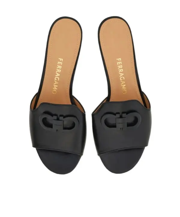 FERRAGAMO Gancini Ornament Slides