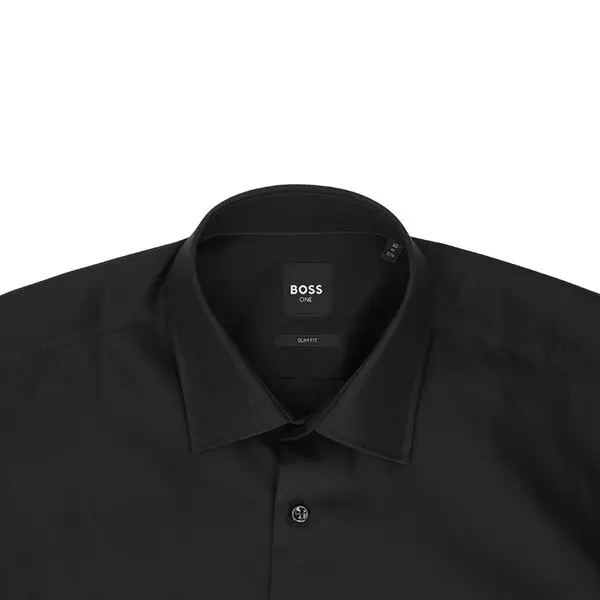 Hugo Boss Boss One Slim-fit Dress Shirt In Wrinkle-free Poplin