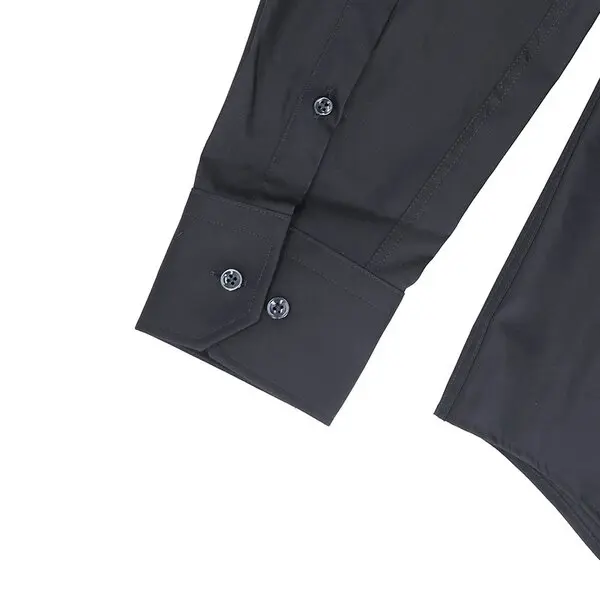 Hugo Boss Boss One Slim-fit Dress Shirt In Wrinkle-free Poplin - Dark Blue