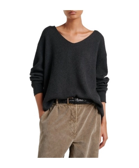 THE ROW Cotton And Cashmere V-neck Sweater