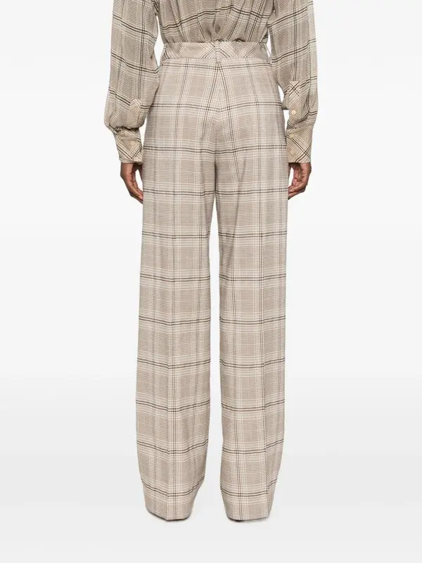 ERMANNO FIRENZE Checked Casual Trousers