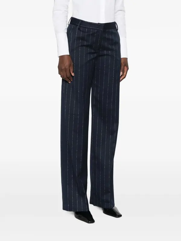 ERMANNO FIRENZE Pinstriped Casual Trousers