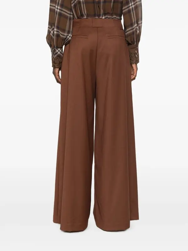 ERMANNO FIRENZE Pleated Wide-leg Casual Trousers