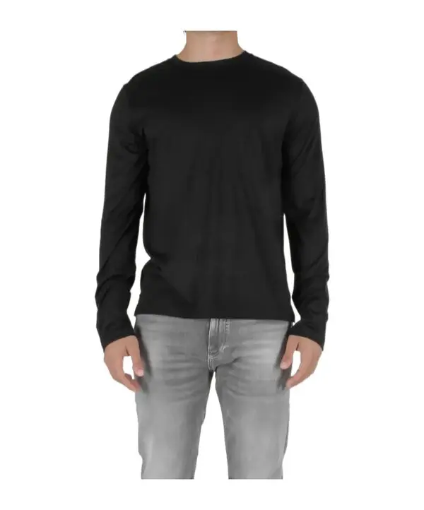 Herno Classic Long-sleeve Wool T-shirt - Black