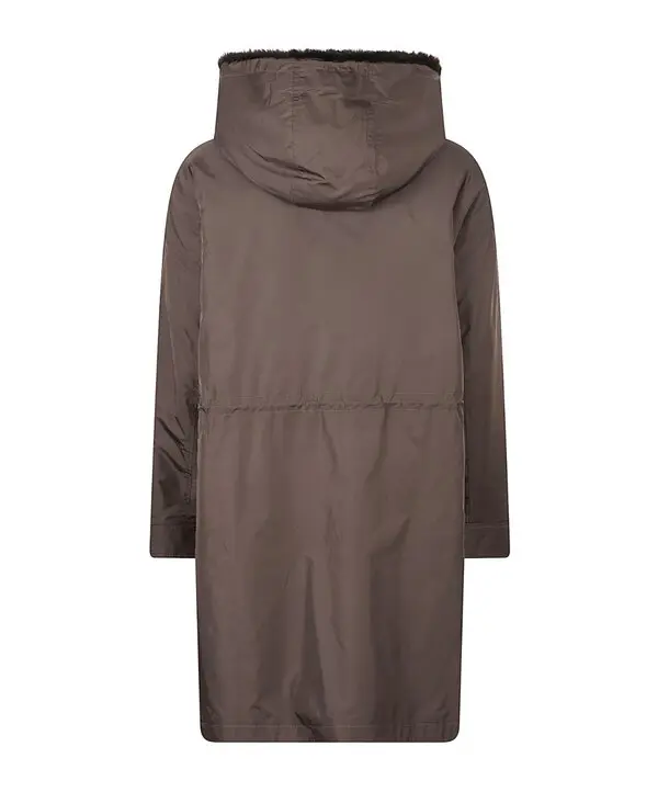 YVES SALOMON Midlength Hooded Parka