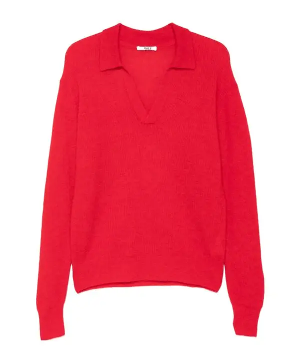 Auralee Baby Suri Knit Sweater - Red
