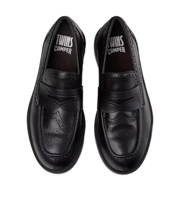 Camper Leather Moccasins For