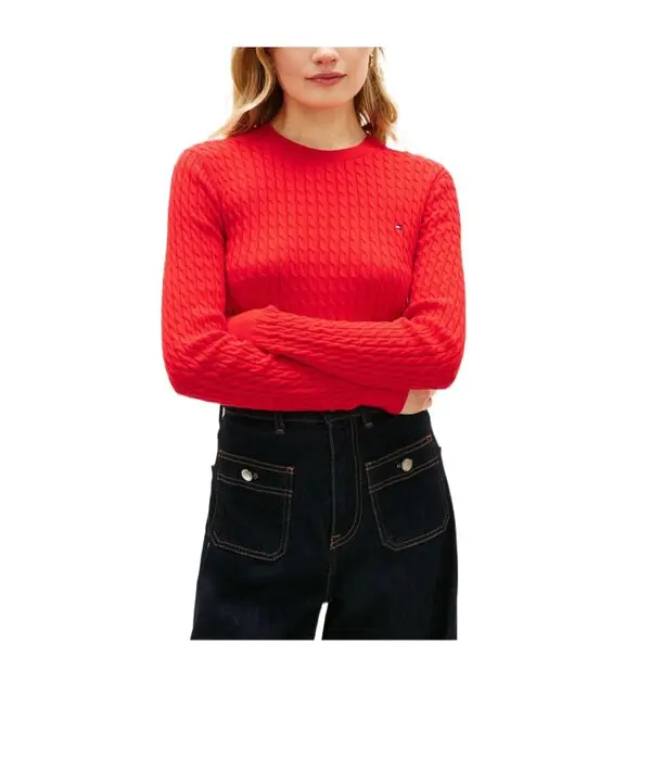 Tommy Hilfiger Cableknit Crewneck Longsleeve Sweater