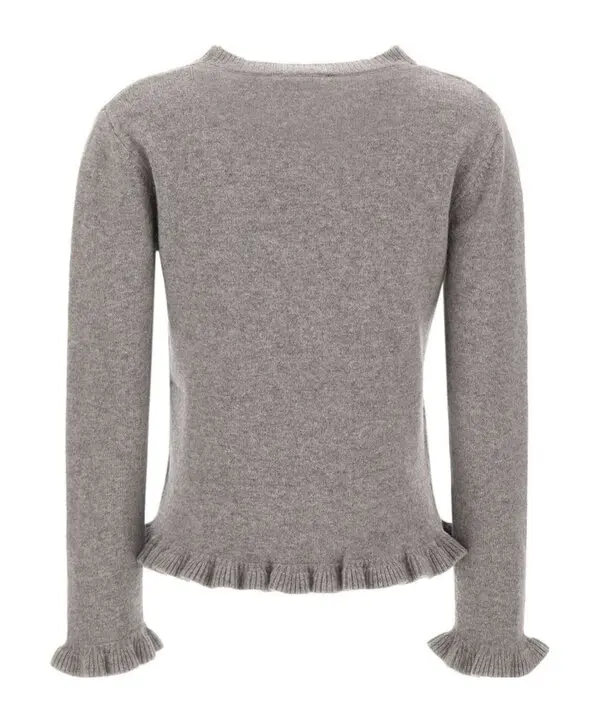 KAOS Ruffled Hem Knitted Sweater