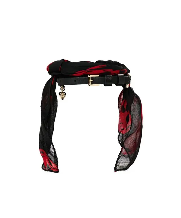 Alexander McQueen Scarf Wrap Bracelet - Black