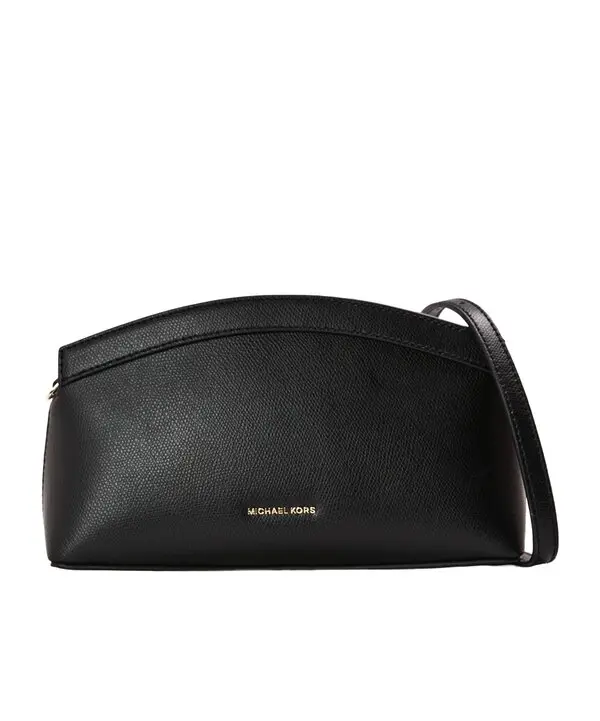 Michael Kors Textured Leather Shoulder Bag - Black