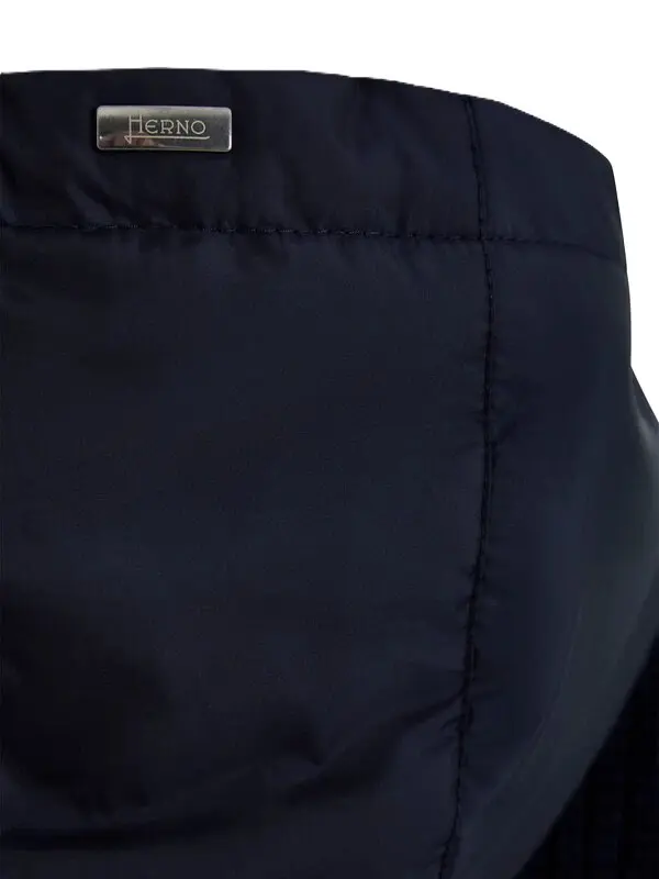 Herno Zip-up Hooded Knit Top