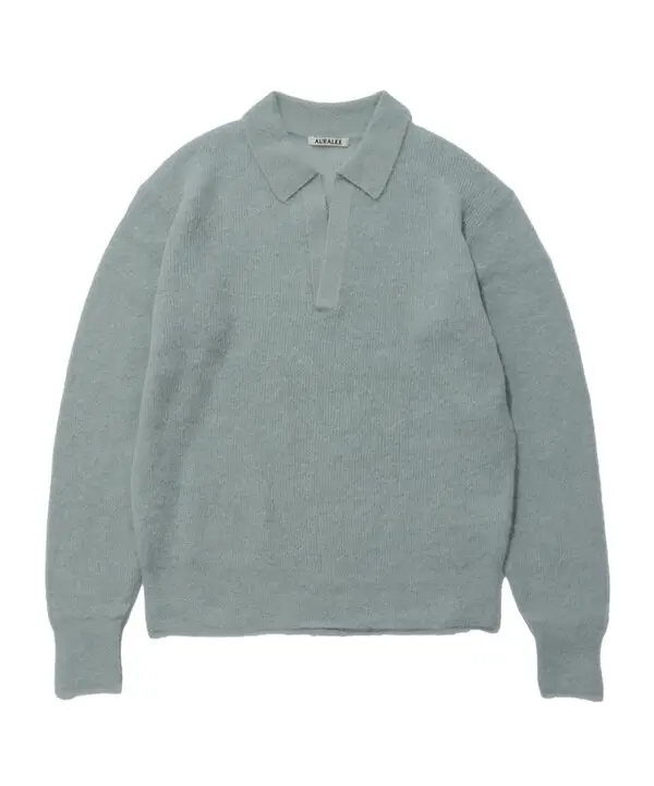Auralee Long-sleeved Sweater - Light Mint