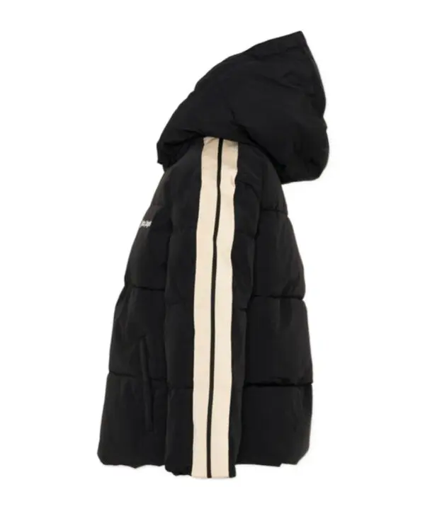 Palm Angels Long-sleeve Padded Hooded Jacket With Logo Detail