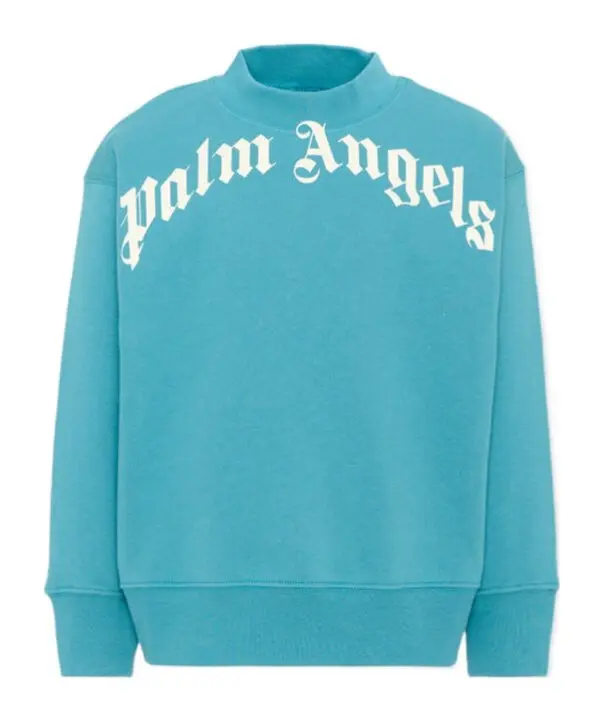 Palm Angels Logo Sweatshirt - Blue