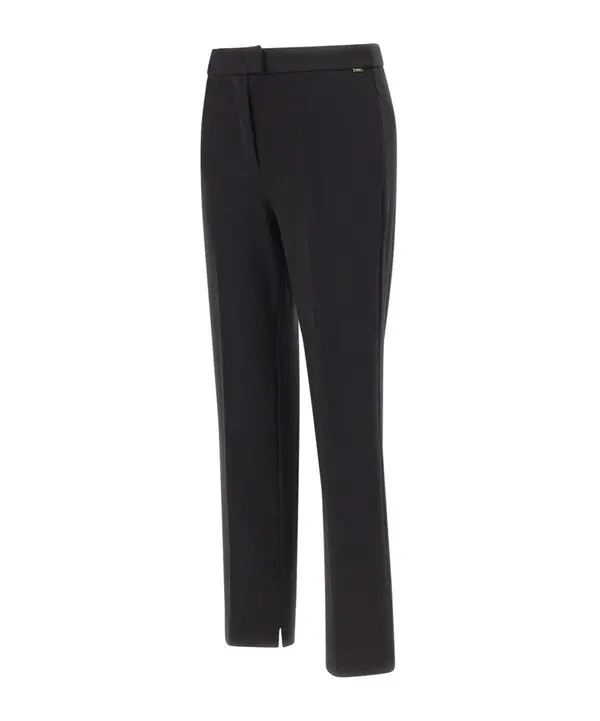 KAOS Straight-leg Tailored Pants With Hem Slits