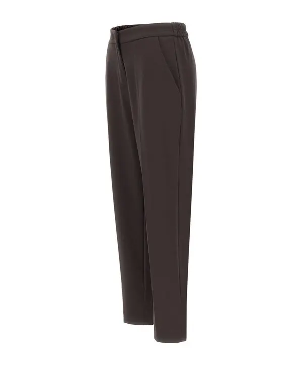 KAOS Straight-leg Trousers With Elastic Waistband