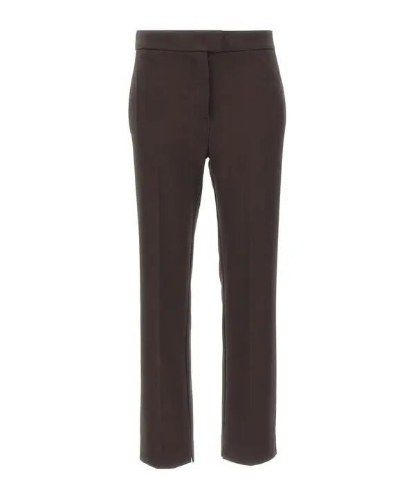 KAOS Straight-leg Tailored Pants With Slit Hems