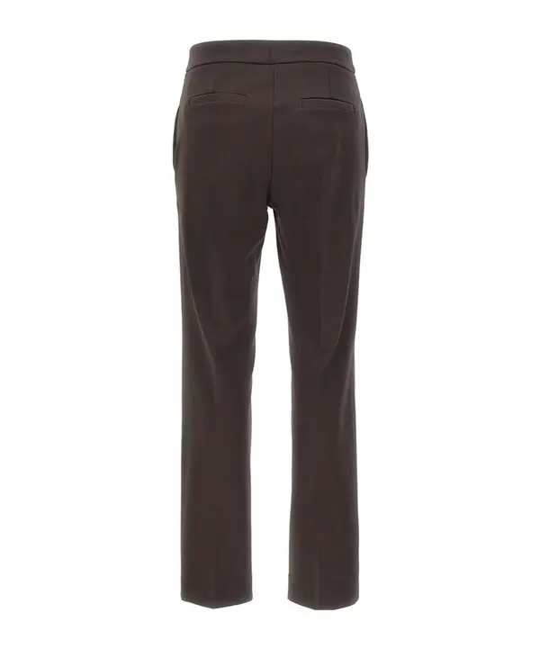 KAOS Straight-leg Tailored Pants With Slit Hems