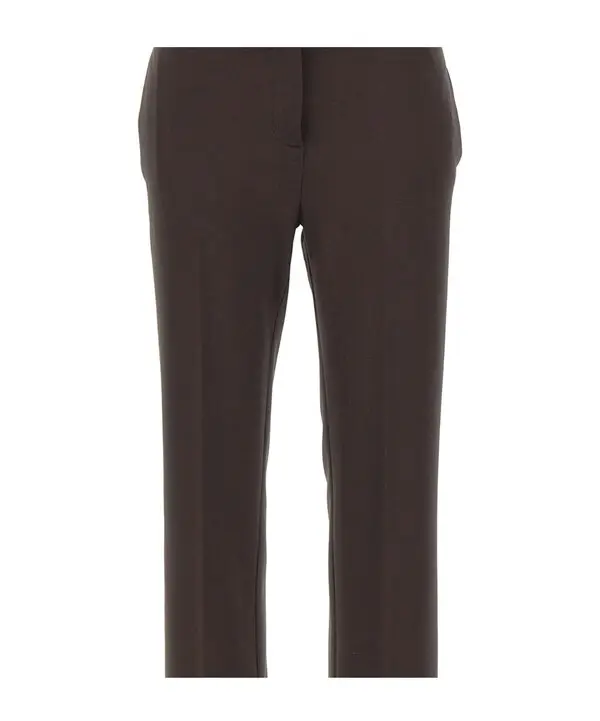 KAOS Straight-leg Tailored Pants With Slit Hems