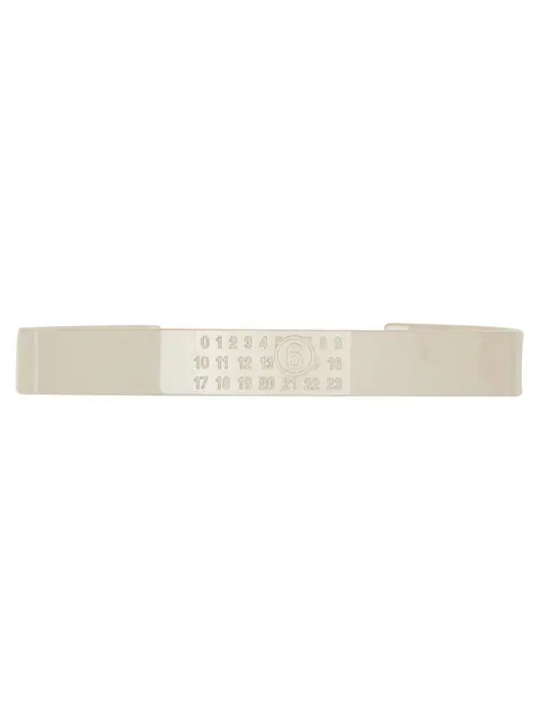 MAISON MARGIELA Bracciale Rigido Con Logo "numeric Minimal Signature - Silver