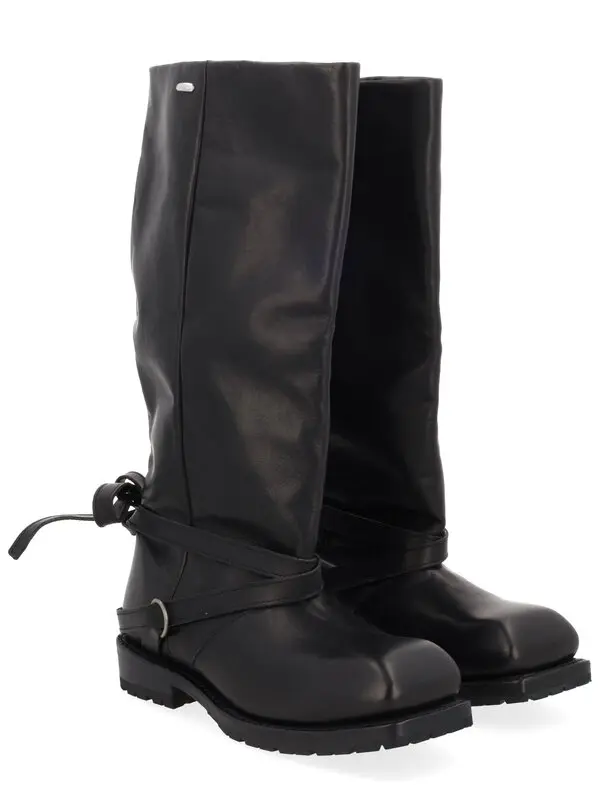 Our Legacy Stivale "high Engine" Leather Boots