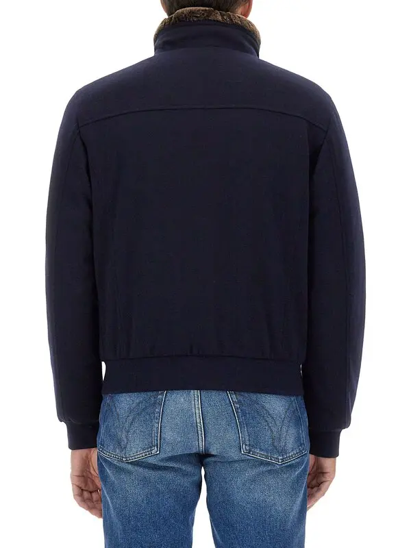 MOORER Giacca "bellati" Zip-up Jacket With Fur Collar
