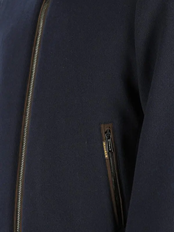 MOORER Giacca "bellati" Zip-up Jacket With Fur Collar
