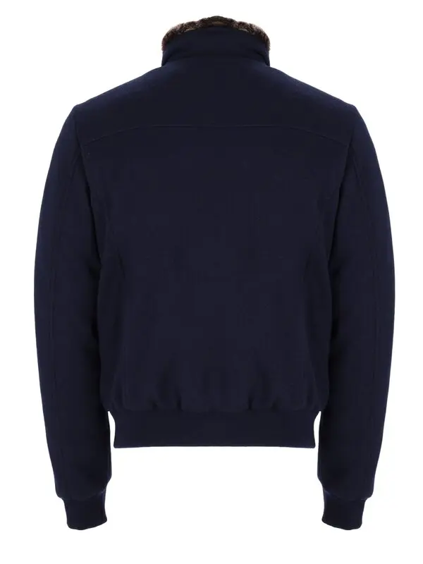 MOORER Giacca "bellati" Zip-up Jacket With Fur Collar