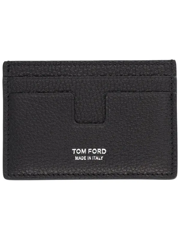 TOM FORD Portacarte "t Line" Con Logo - Black