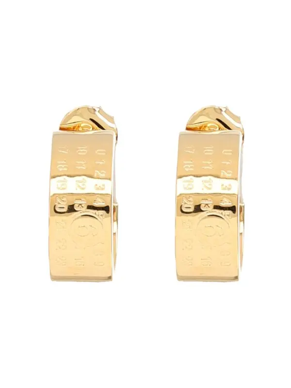 MAISON MARGIELA Numeric Minimal Signature Hoop Earrings